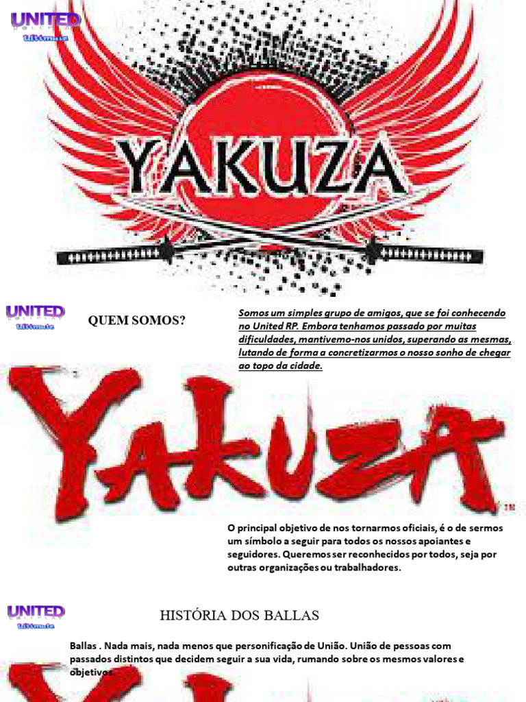 Candidatura Yakuza United RP Ultimate | PDF | Família