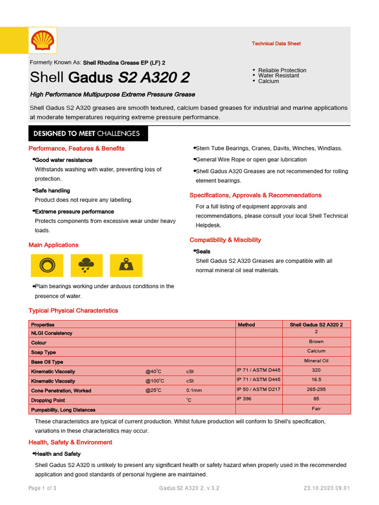 Shell Gadus S2 A320 2 | PDF | Chemistry | Building Engineering