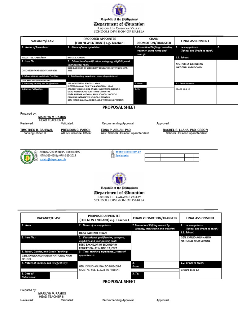 Proposal Sheet 2023 | PDF