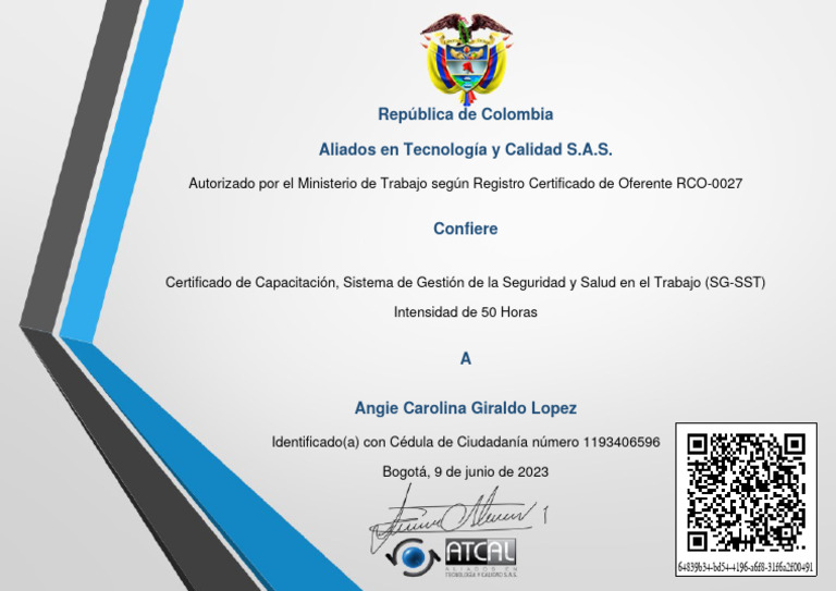 CERTIFICADO 50 Hrs | PDF
