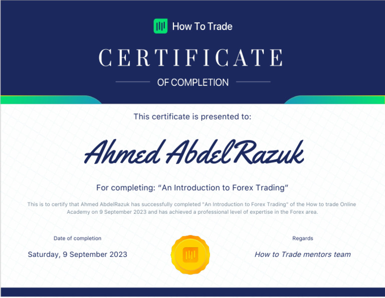 Ahmed Abdelrazuk: This Certificate Is Presented To | PDF