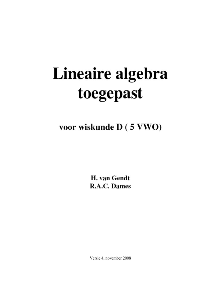 Lineare Algebra | PDF