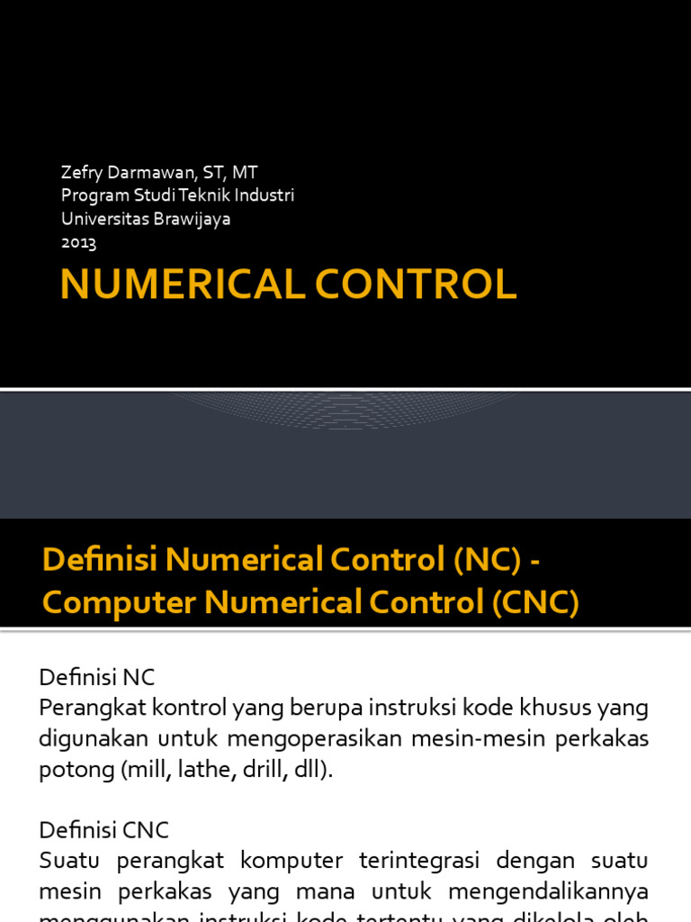 Bahan Kul 11 Numerical Control | PDF