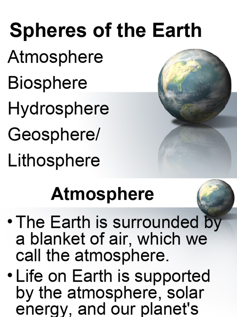 Earth Spheres | Download Free PDF | Atmosphere Of Earth | Earth Sciences