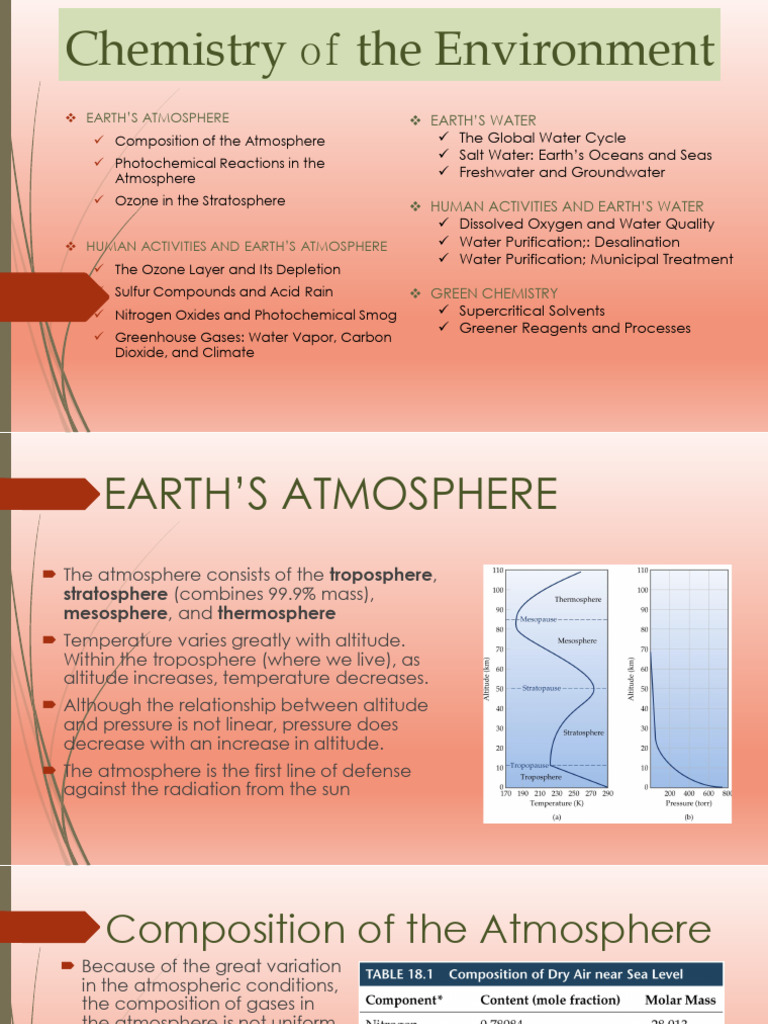 CH 18 Chem | PDF | Atmosphere Of Earth | Atmosphere