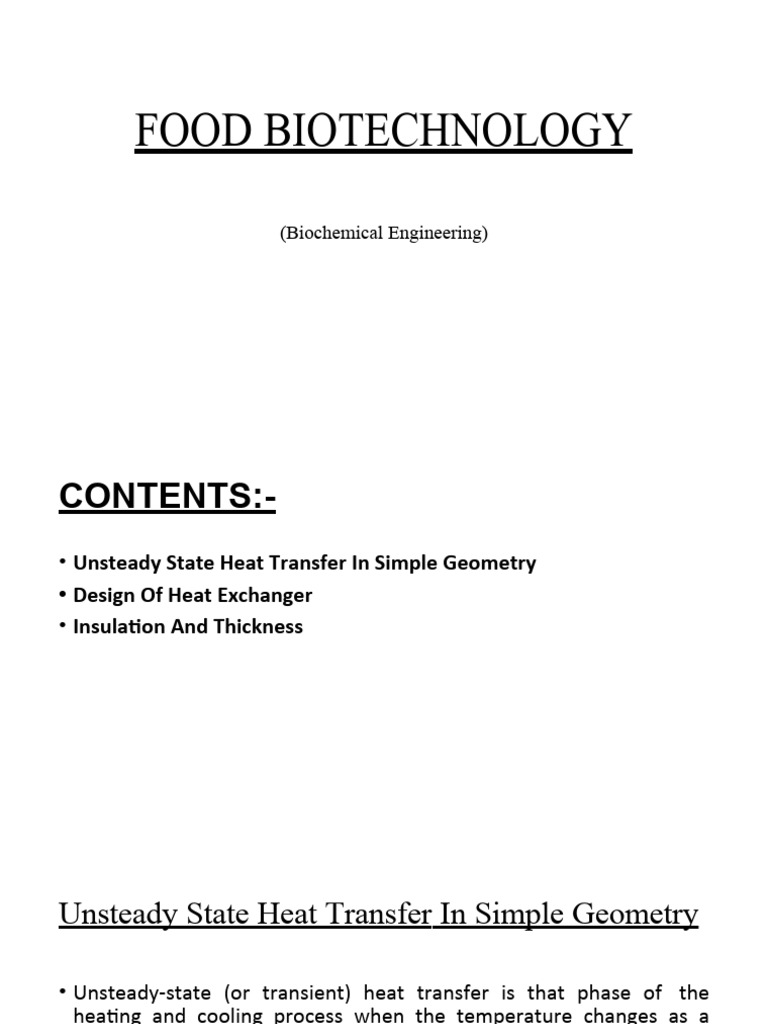 Unsteady State Heat Transfer Pdf Thermal Insulation Heat Transfer