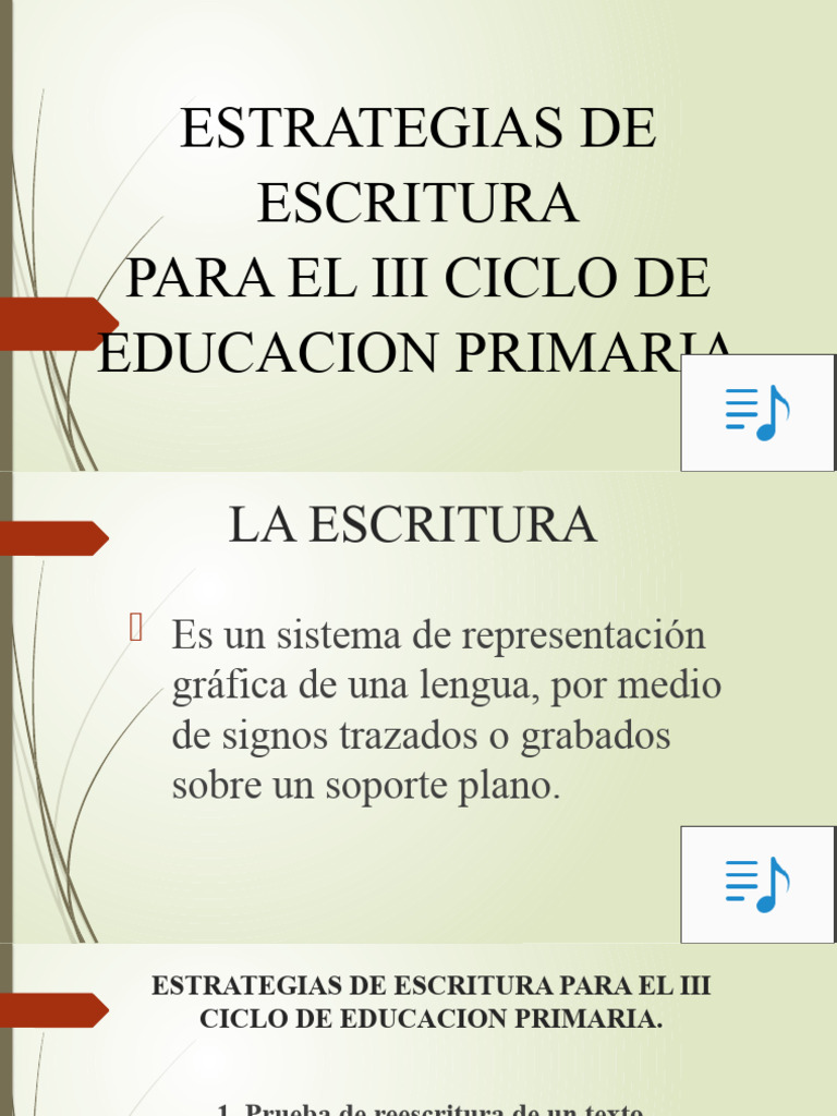 Estrategias de Escritura para Primaria | PDF | Enseñando | Escritura