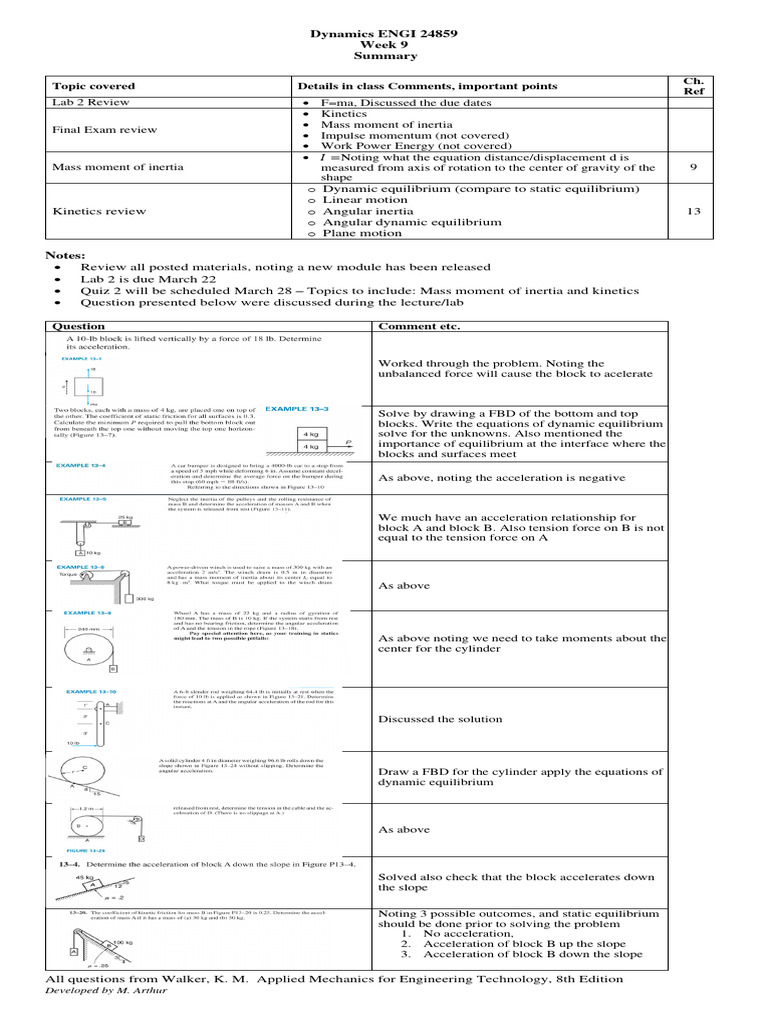 Week 9 2023 | PDF | Force | Metrology