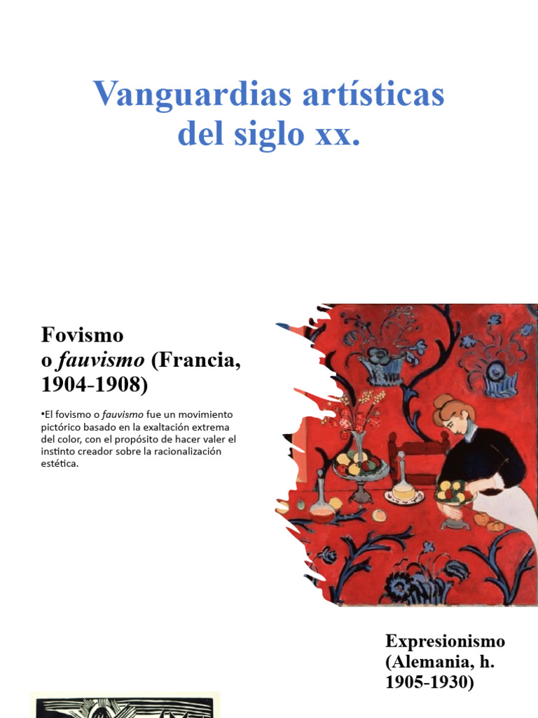 Presentacion Tema Las Vanguardias Artistica | PDF | Arte abstracto ...