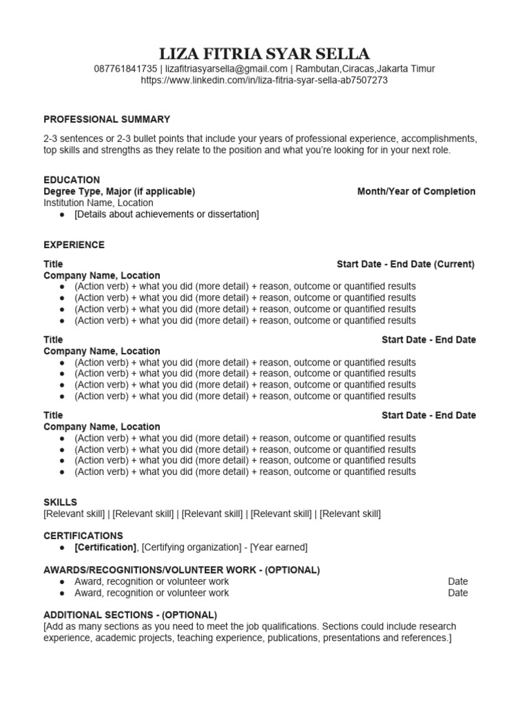 CV Template | PDF