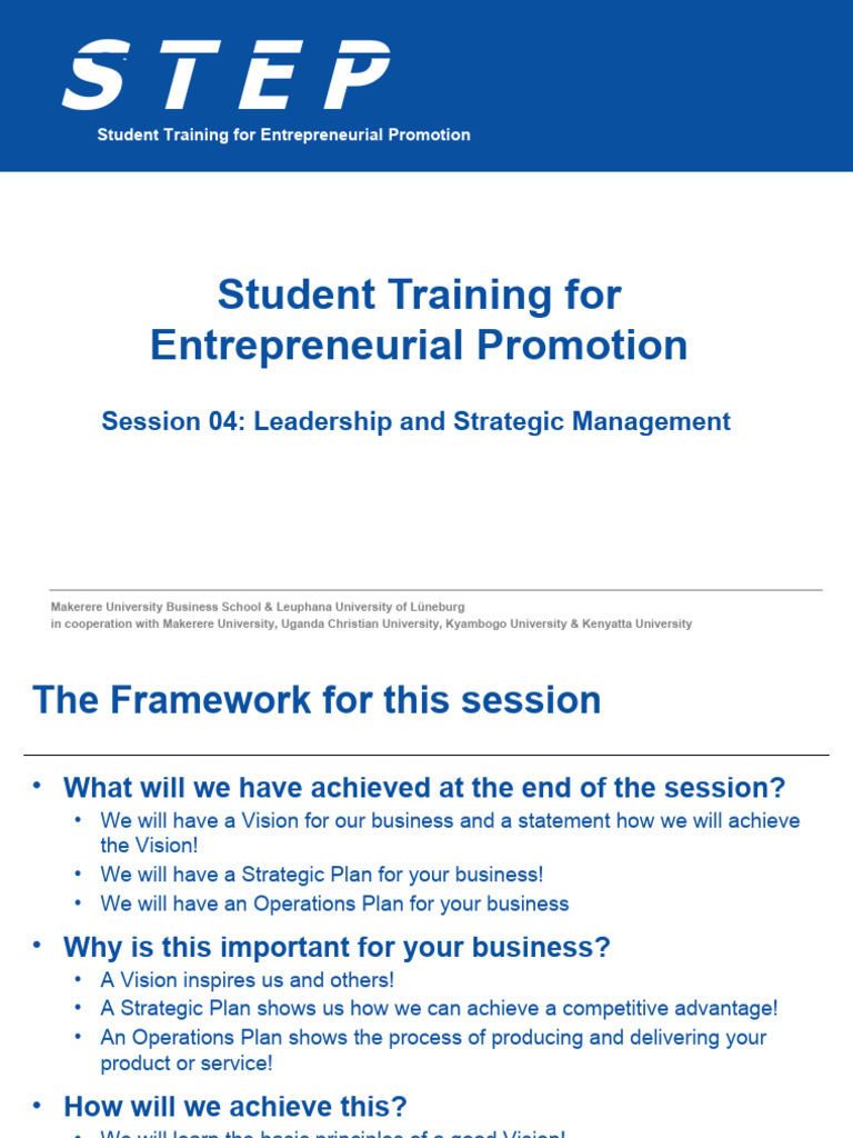 Leadership and Strategic Management Training | PDF | Swot Analysis ...