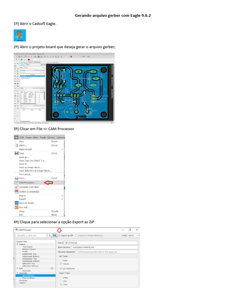 Gerando Arquivo Gerber Com Eagle 9 | PDF