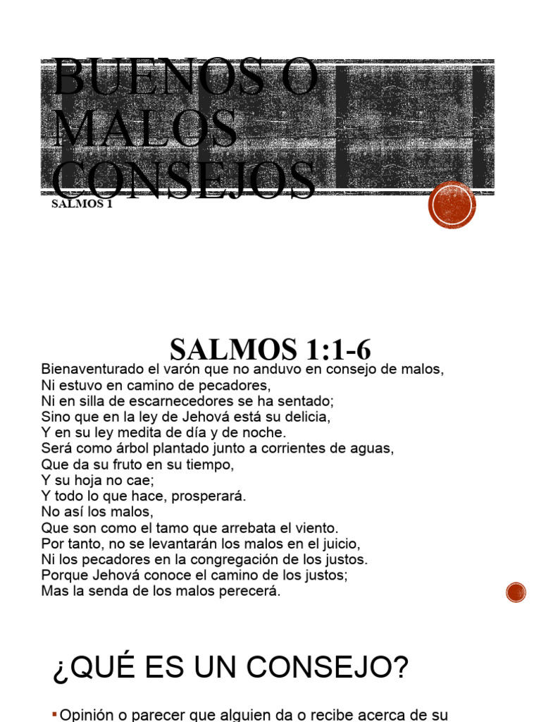 Buenos o Malos Consejos | PDF