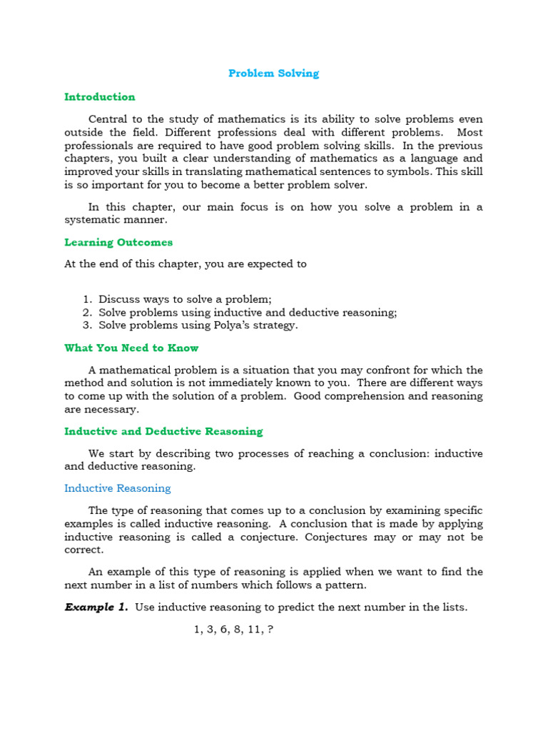 Module 3 GEC3 | PDF | Inductive Reasoning | Reason