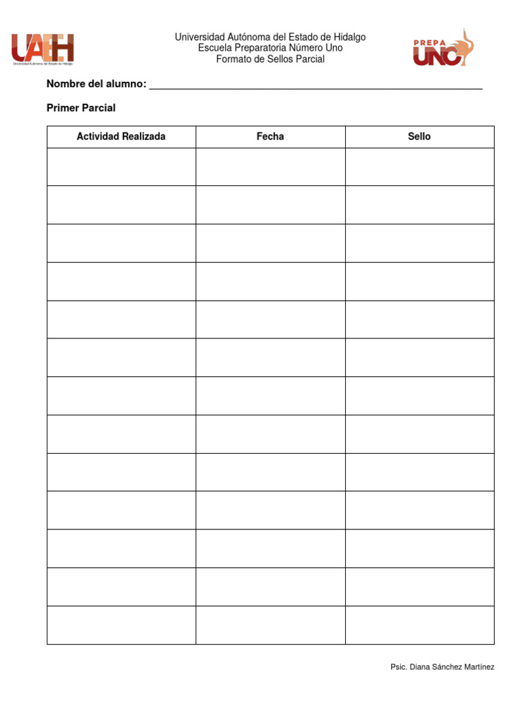 Formato de Sellos | PDF