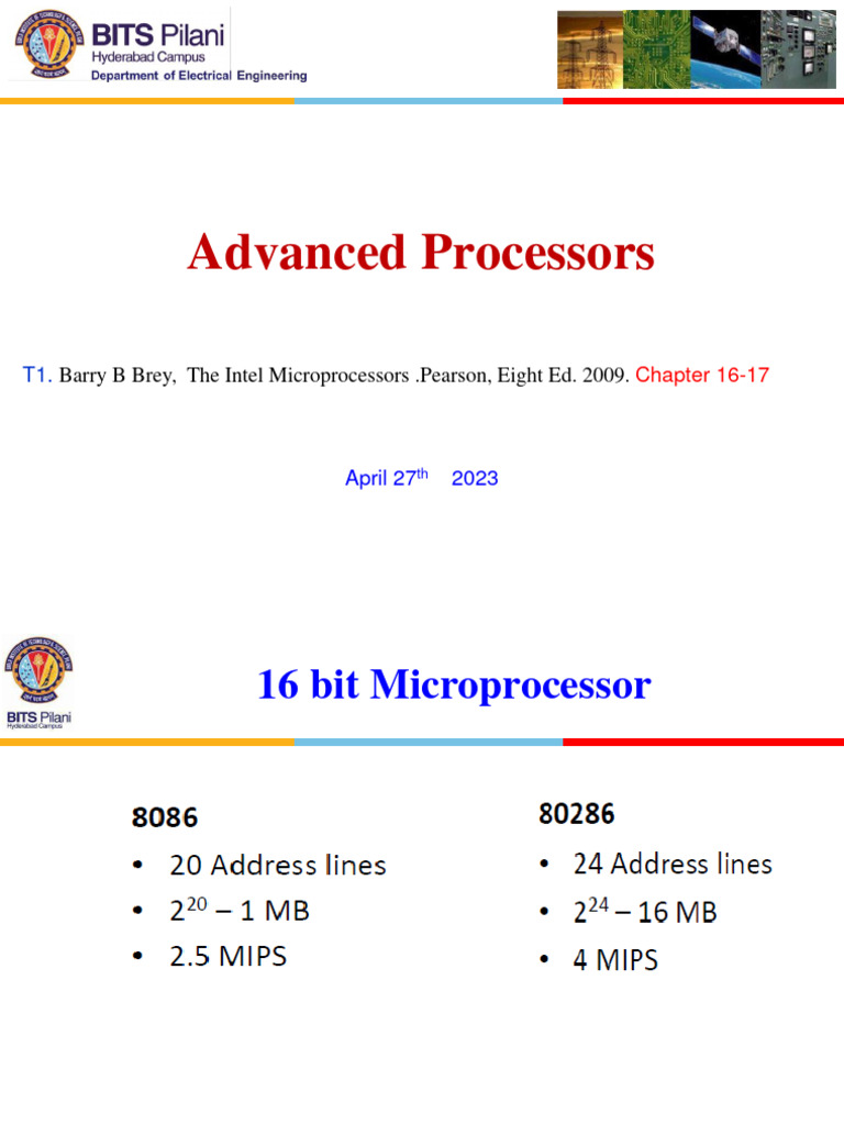 CS EEE F241 Advanced Processor 1 | PDF | Operating System Technology | Computer Programming