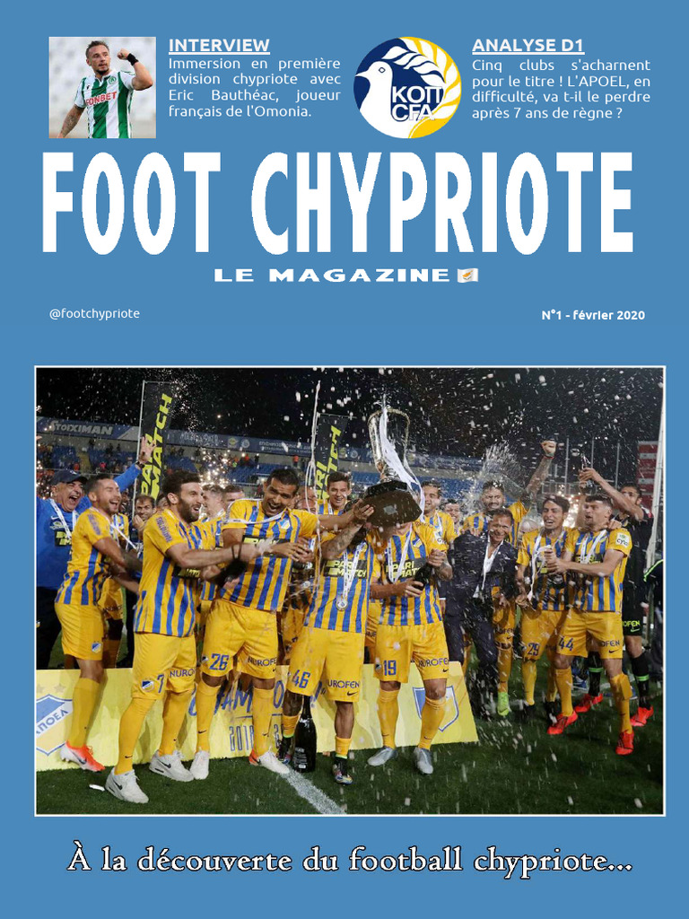 Magazine Football Chypriote 2020 | PDF | Football | Code du football
