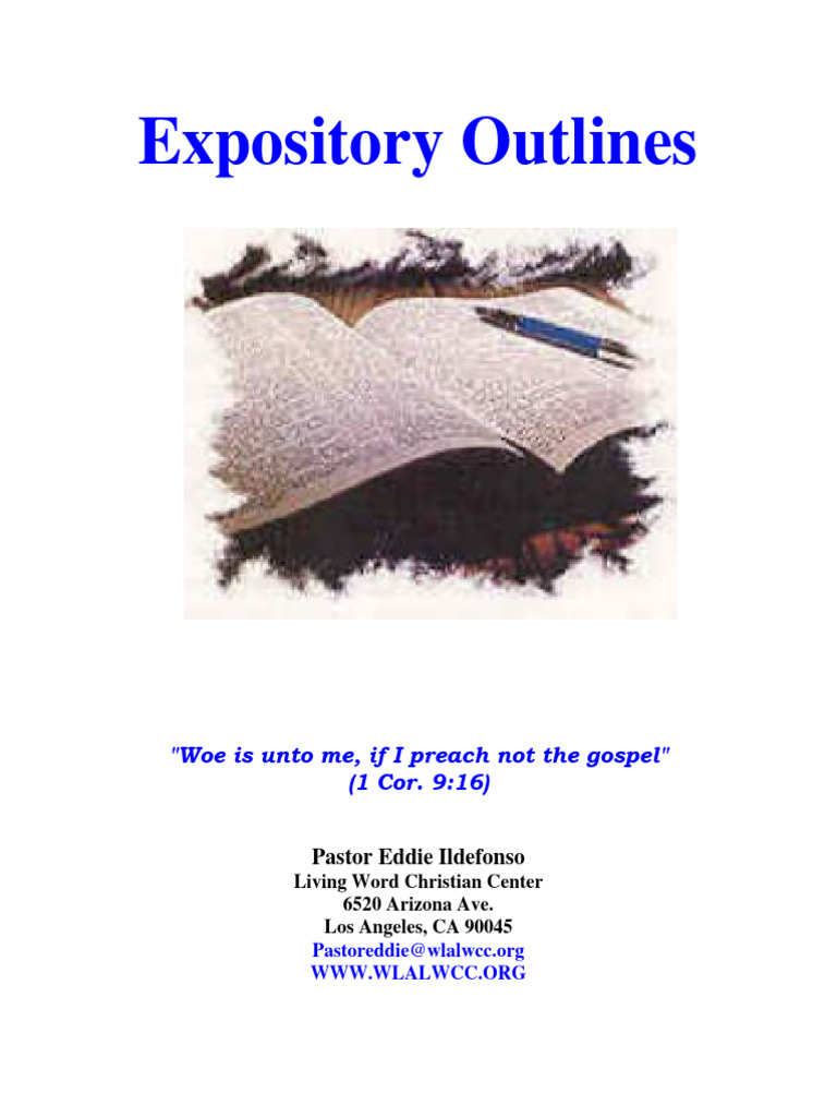 02 Expository Outline Genesis Revelation | PDF | Abraham | Jacob