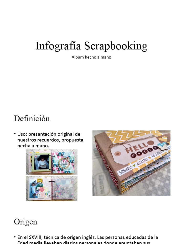 Infografía Scrapbooking | PDF | Álbum de recortes | Diseño de comunicacion