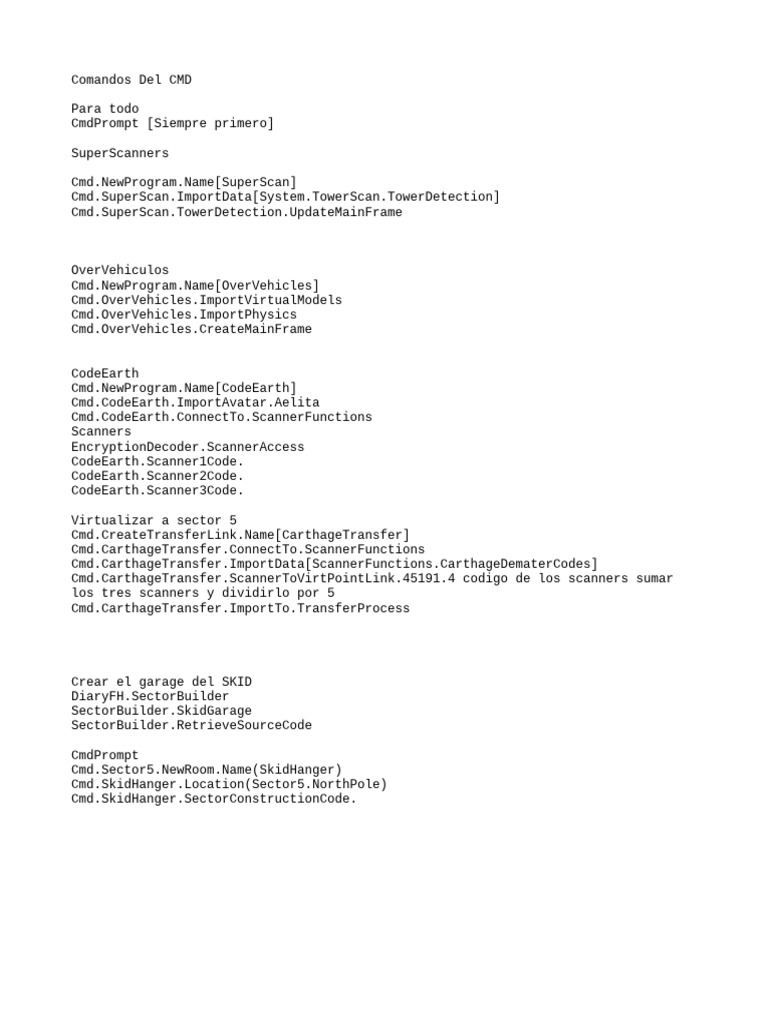 Comandos de Roblox y Code Lyoko | PDF