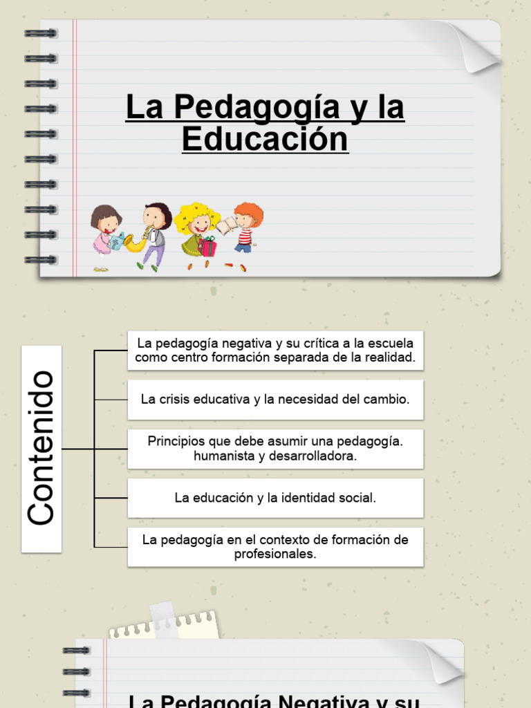 La Pedagogía y La Educación | PDF | Inclusión (Educación) | Aprendizaje