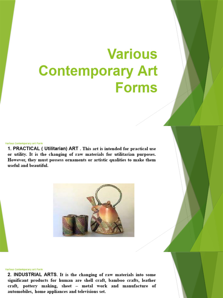 Various Contemporary Art Forms | PDF