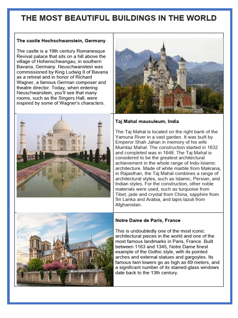 The Most Beautiful Buildings | PDF