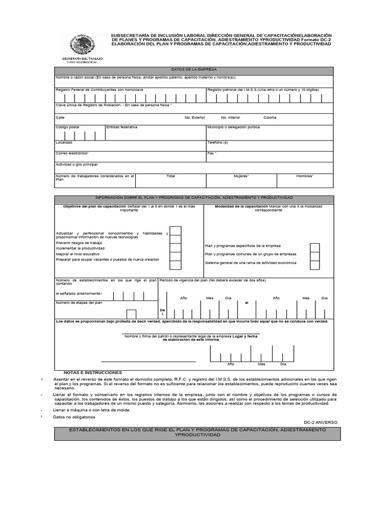 2 DC2 Formato STPS Jal Plan Progra | PDF | Business | Science
