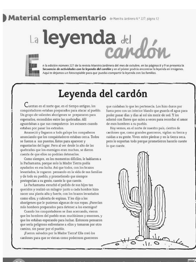 La Leyenda Del Cardon | PDF