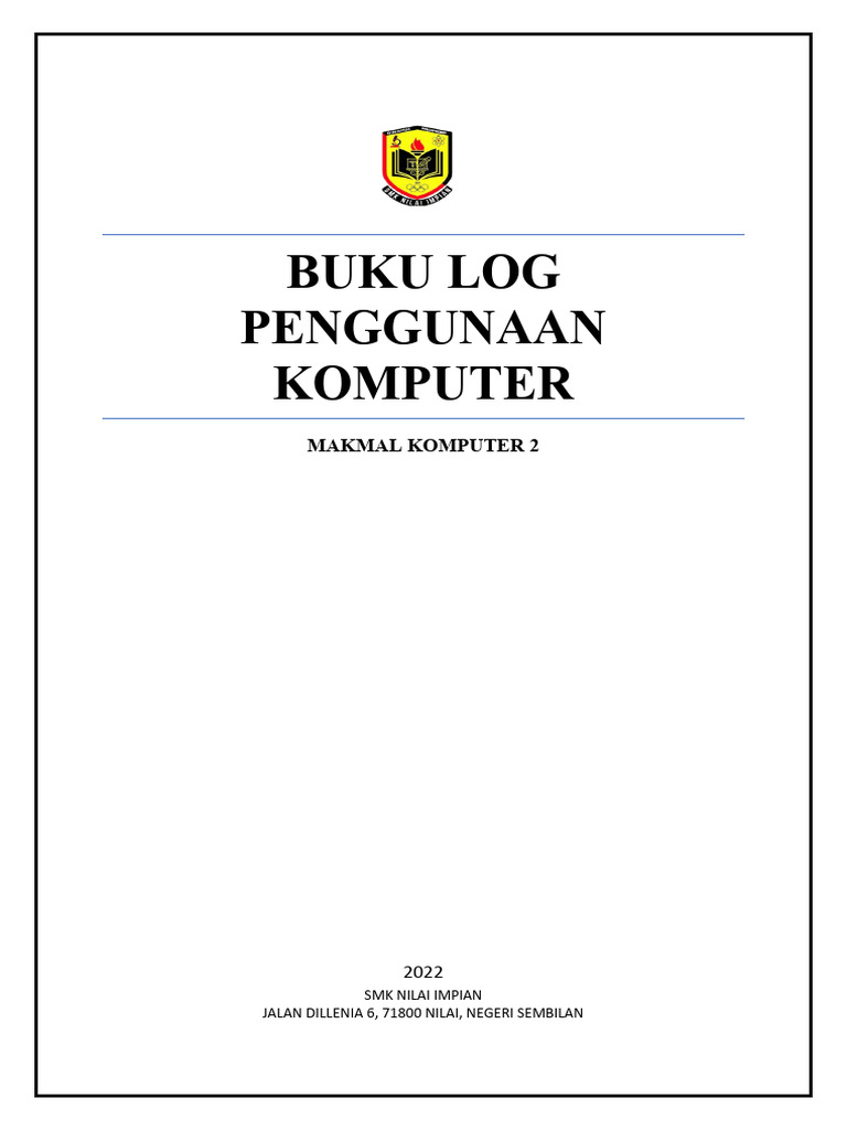 Buku Log Penggunaan Komputer | PDF