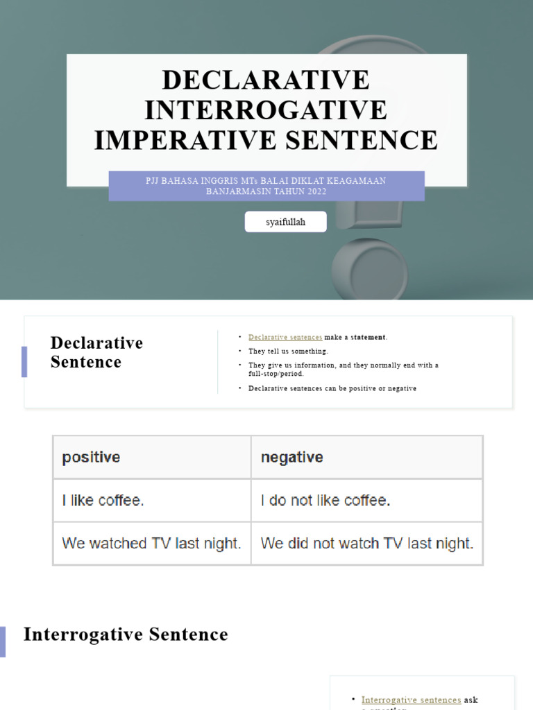 07 Declarative and Degree of Comparison | PDF | Sentence (Linguistics ...