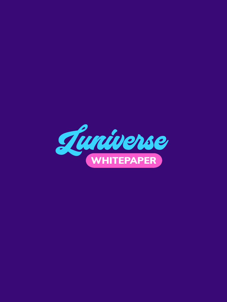Luniverse Whitepaper | PDF | Virtual World | Computing