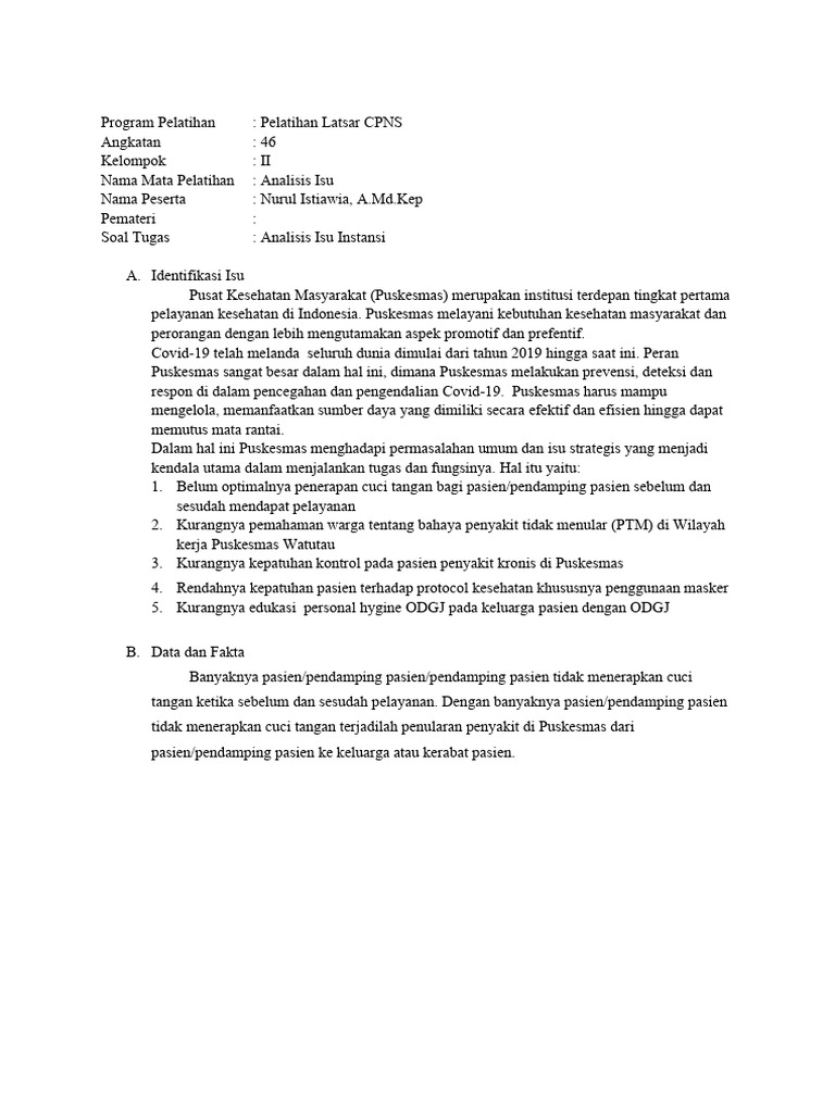 Tugas Individu II (Revisi) | PDF | Pengembangan Diri | Kesehatan Holistik