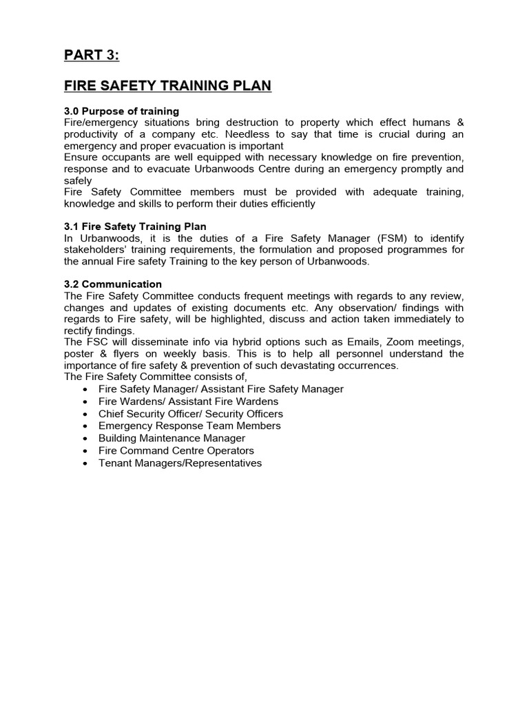 FSM Project Part 3 Draft | PDF | Fire Safety | First Aid