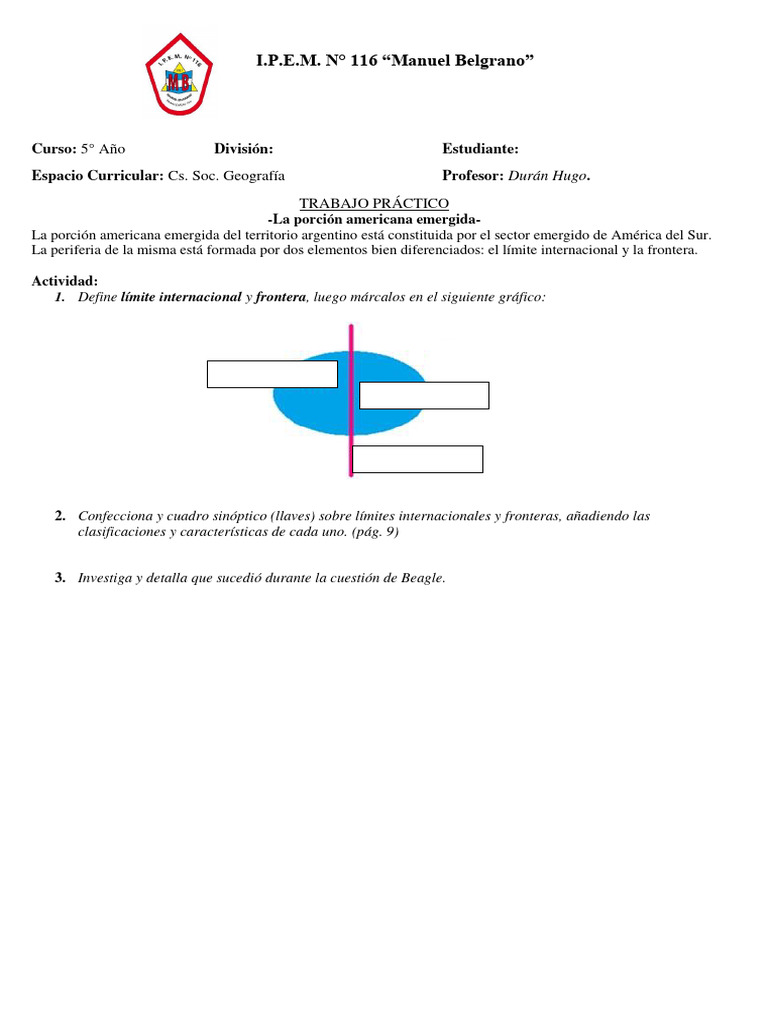 TP Porción Americana Emergida de Argentina | PDF