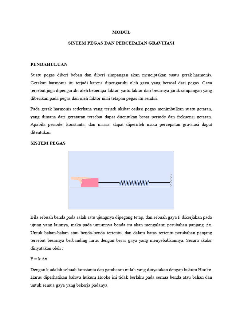 SISTEM PEGAS DAN PERCEPATAN GRAVITASI | PDF