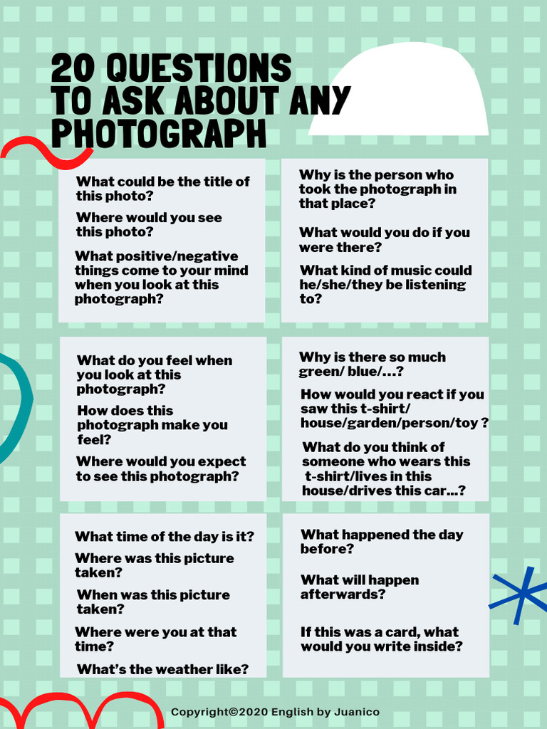 20 Questions To Ask About Any Photograph | PDF