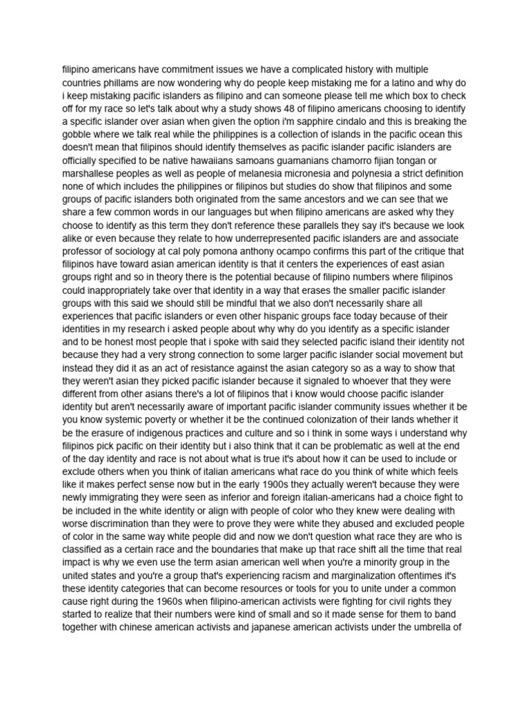 Reflection Paper | PDF | Race (Human Categorization) | Ethnicity