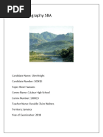 Geography Sample SBA | PDF | River | Rock (Geology)