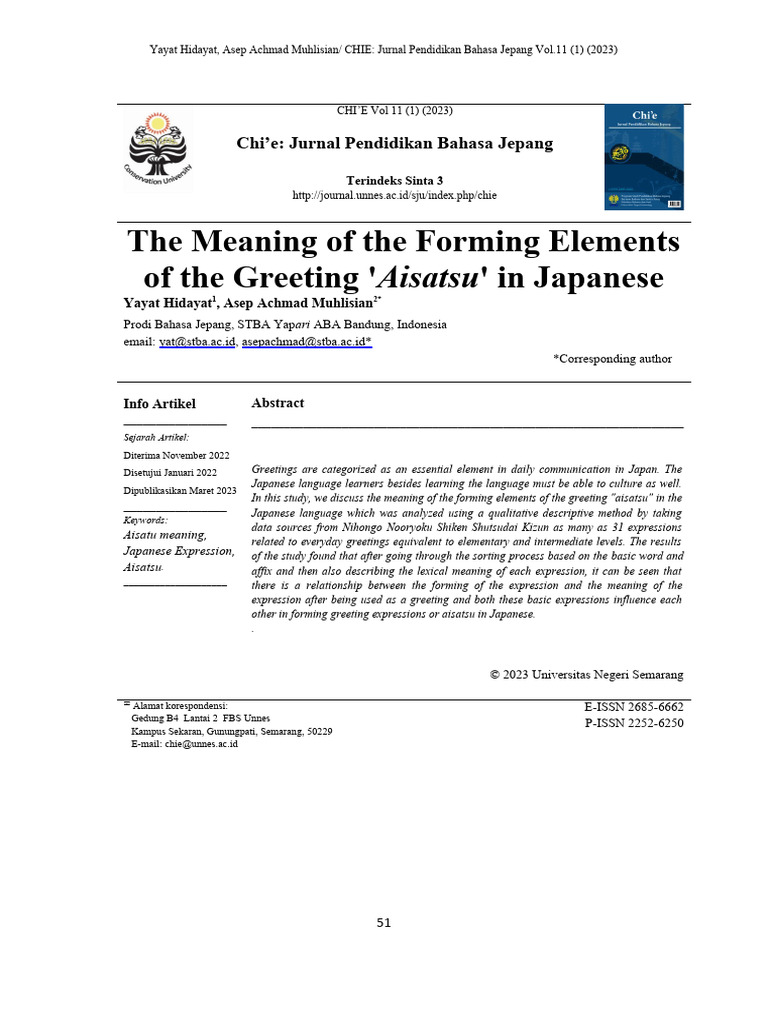 Yayat Hidayat Layouted Mar 2023 | PDF | Word | Japanese Language