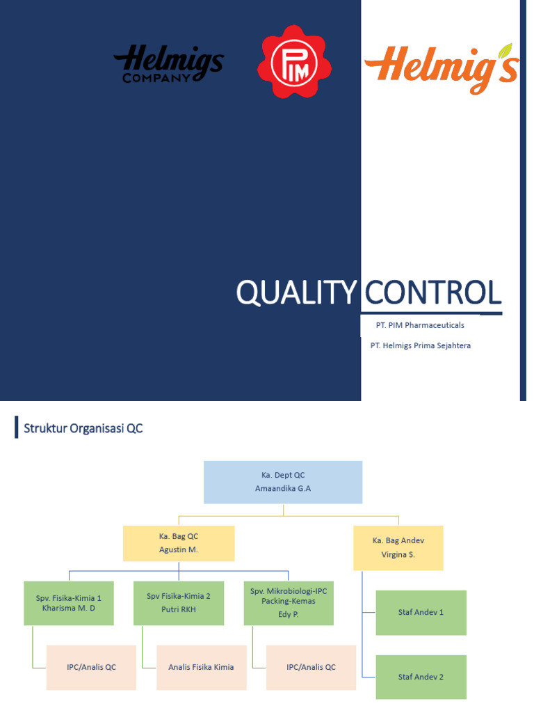 Struktur dan Proses Quality Control | PDF