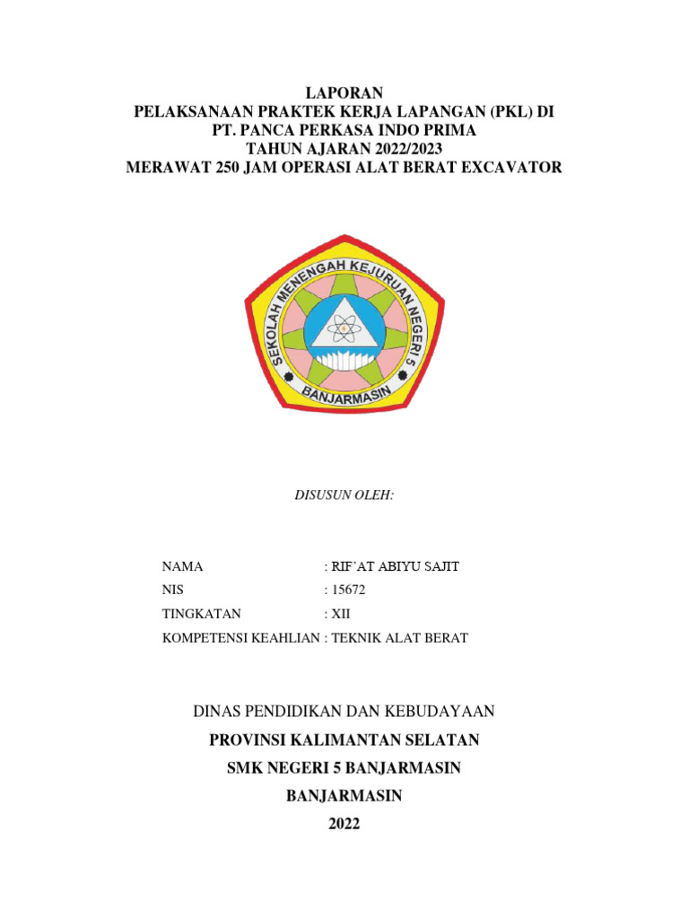 Laporan PKL Teknik Alat Berat | PDF