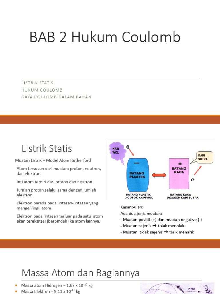 BAB 2 Hukum Coulomb | PDF