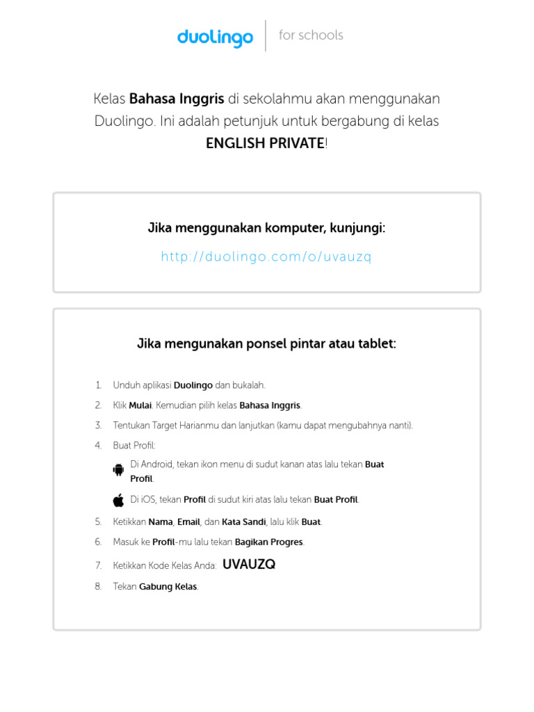 Duolingo Classroom PDF | PDF
