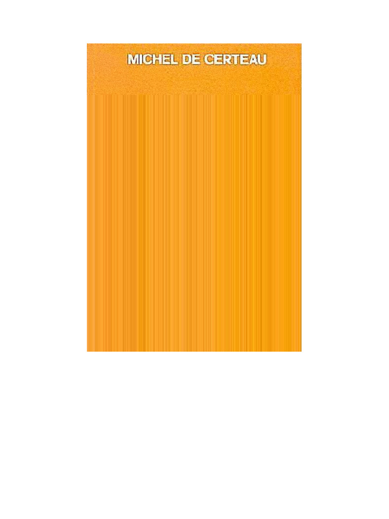 A Escrita Da História Michel de Certeau | PDF