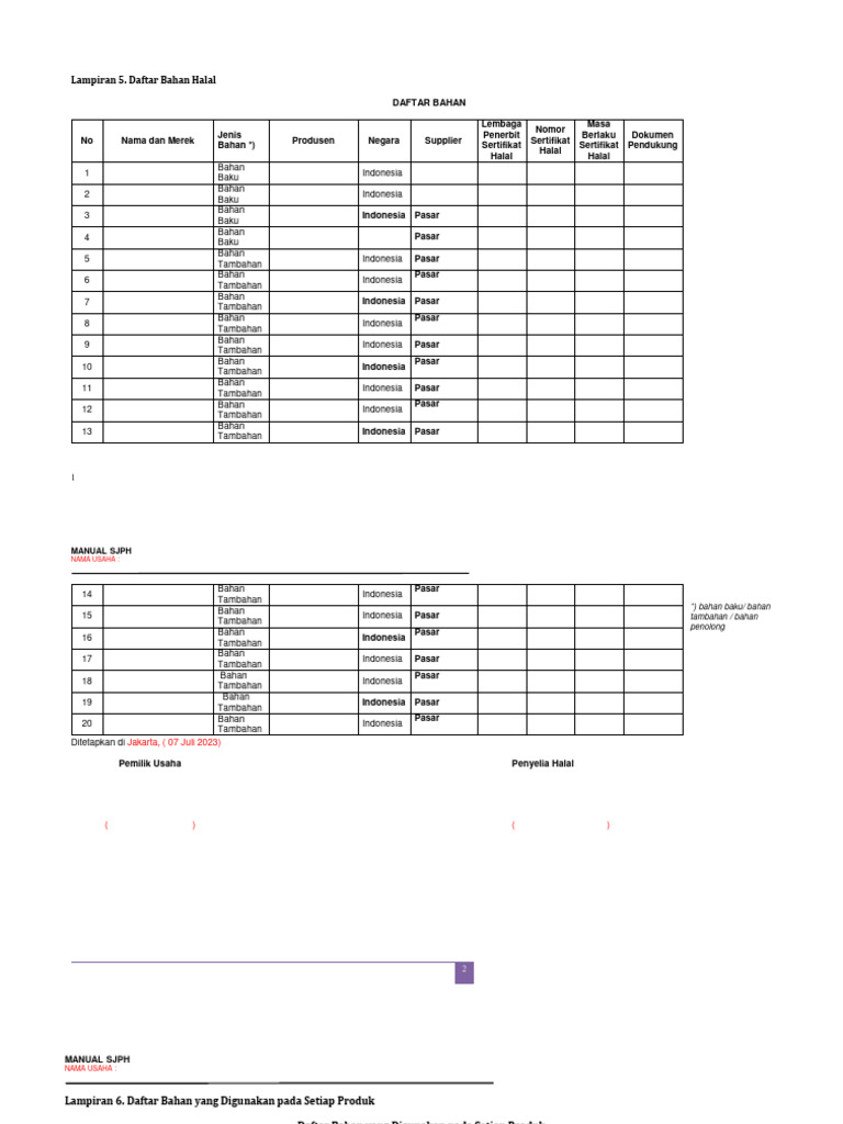 Lampiran 5 Dan 6 Kosong | PDF