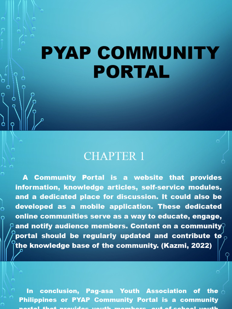 Pyap Community Portal | PDF | Web Application | Human Communication