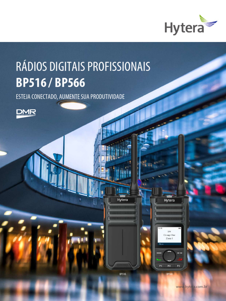 CATALOGO Hytera BP516 - HLX | PDF | Hertz | Very High Frequency