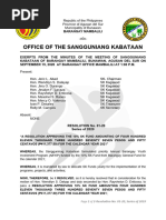 Sample SK Resulution For Augmentation | PDF | Government