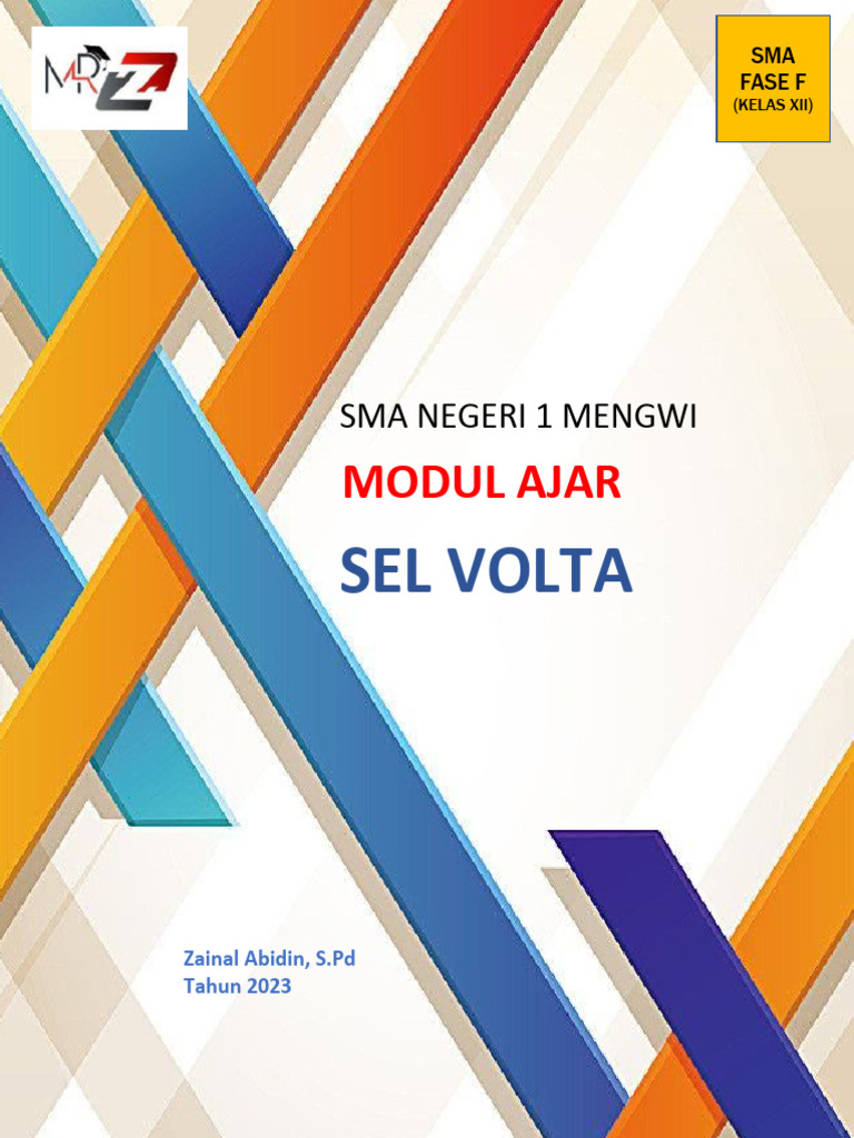 Modul Ajar Sel Volta Kelas 12 | PDF